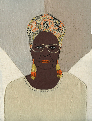 Sue Stone, the woman with a fish – Artyembroidery.com