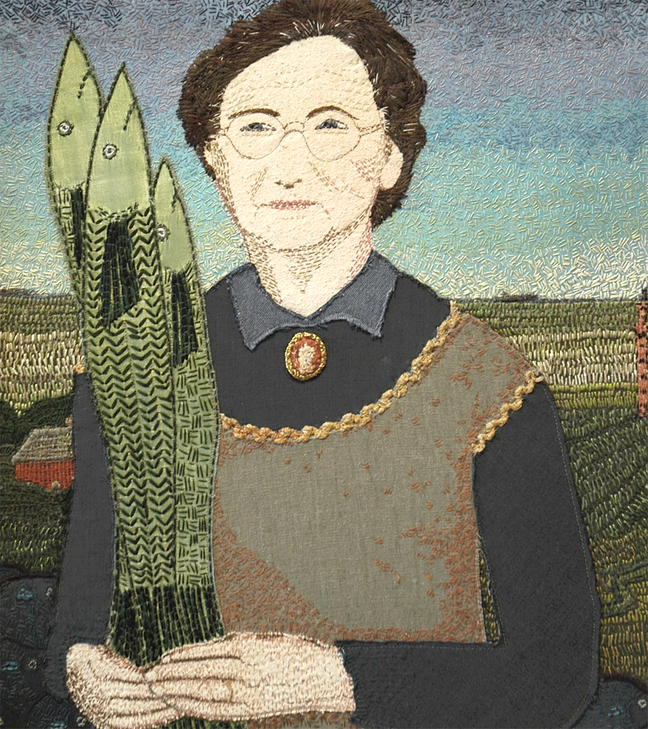 Sue Stone, the woman with a fish – Artyembroidery.com